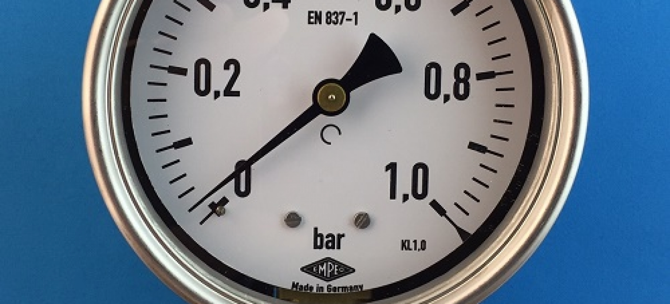 Manometer 100mm stand. versie - Bosma-Controls